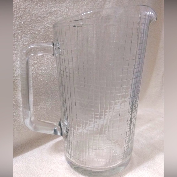 Source Unknown | Dining | Clear Glass Basket Weave Design Watermartini ...